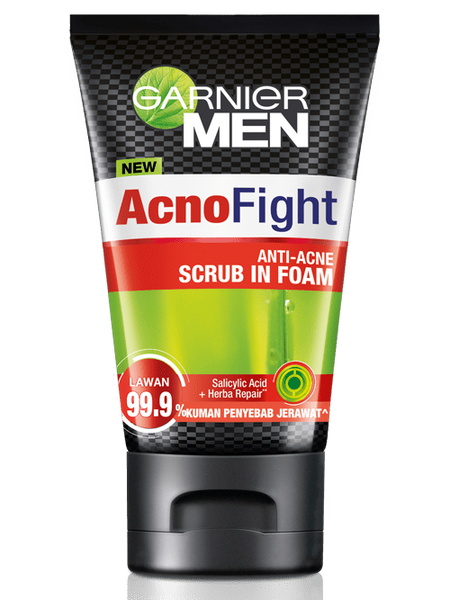 Garnier Men | Garnier Men AcnoFight Anti-Acne Scrub In Foam Facial Cleanser