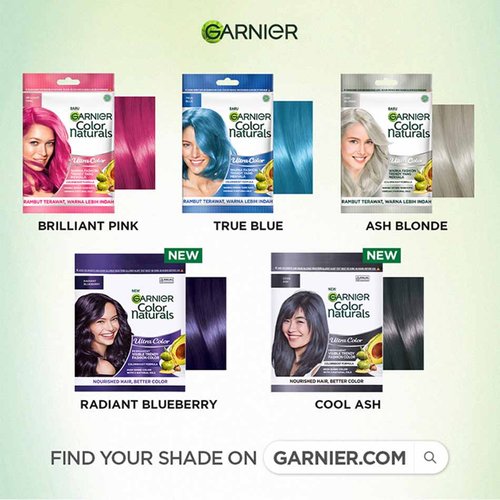 Garnier Hair Color Naturals – Ultra Color Sachet | Cool Ash With 3x ...