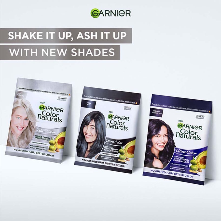 Garnier Hair Color Naturals – Ultra Color Sachet | Cool Ash With 3x ...