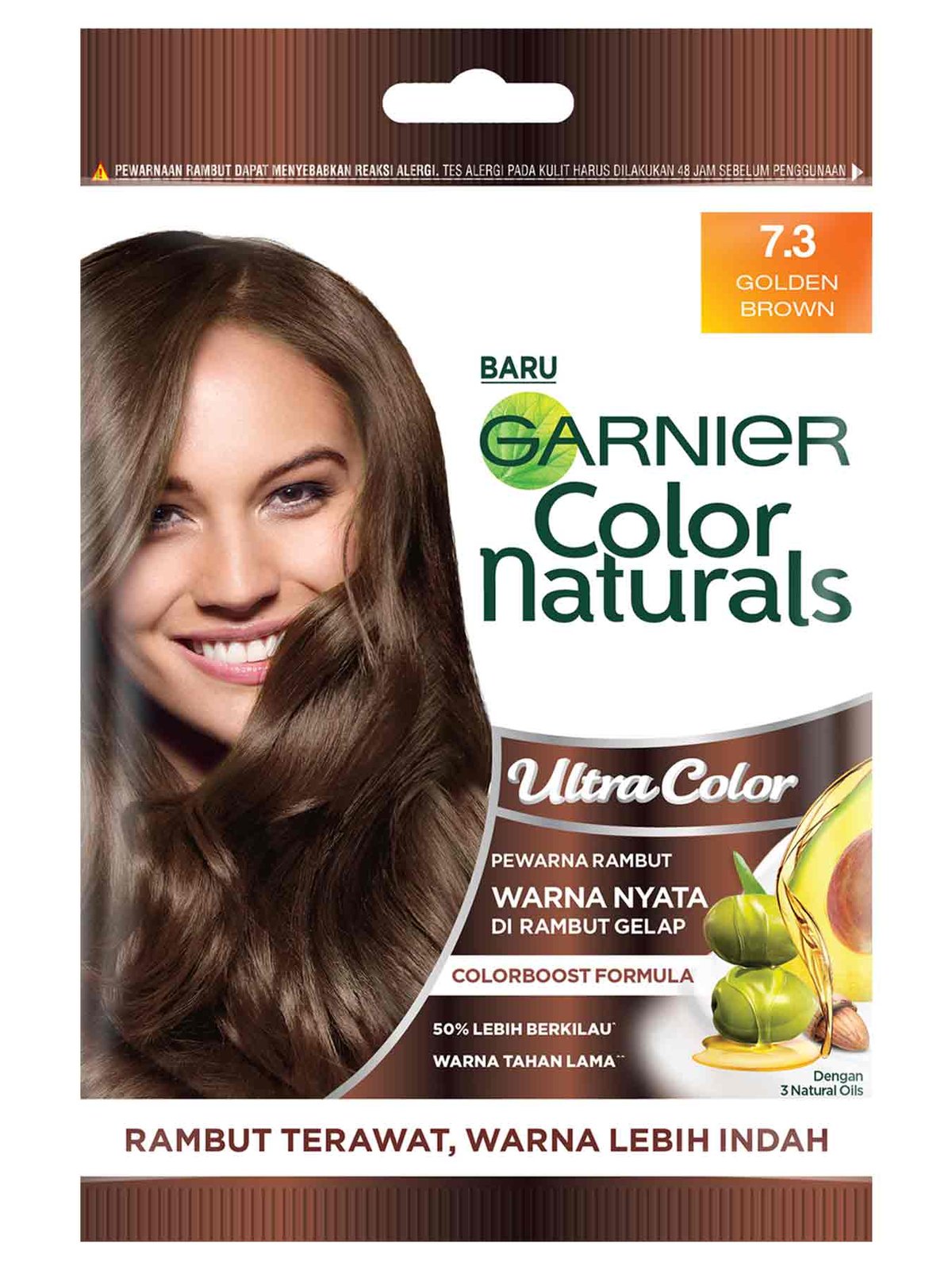 Color Naturals Ultra Color 7.3 Golden Brown Sachet Garnier