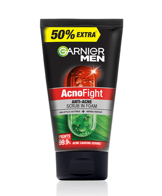 Pembersih Muka Anti-Jerawat AcnoFight Lelaki 50ml-150ml | Garnier