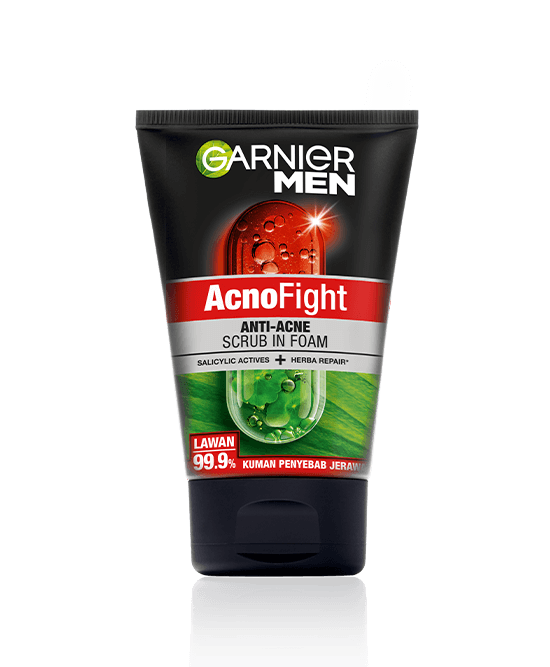 Pembersih Muka Anti-Jerawat AcnoFight Lelaki 50ml-150ml | Garnier