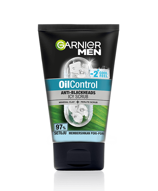 Men Oil Control Anti-Blackheads Icy Scrub 100ml-150ml | Garnier