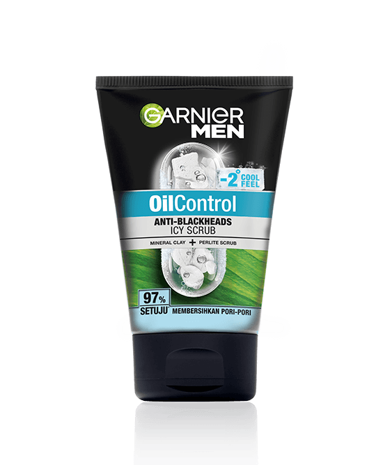 Men Oil Control Anti-Blackheads Icy Scrub 100ml-150ml | Garnier