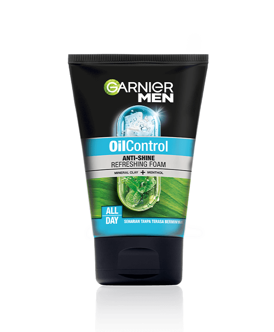 Foam Pembersih Minyak Lelaki 100ml & 50ml - Ekstrak Lemon | Garnier