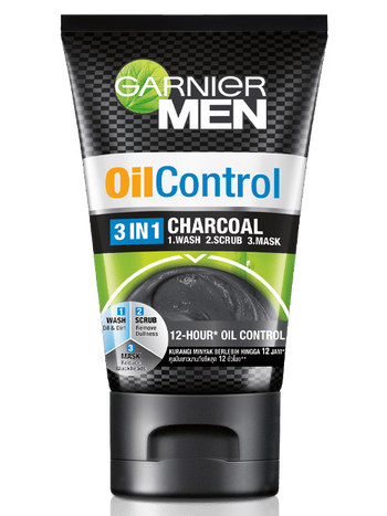 Garnier Men | Garnier Men Oil Control 3-in-1 Charcoal Foam