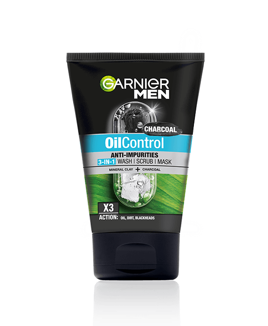 Garnier Men | Garnier Men Oil Control 3-in-1 Charcoal Foam