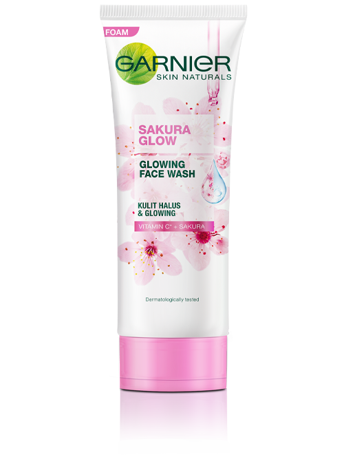 Garnier Sakura Glow Pinkish Radiance Foam